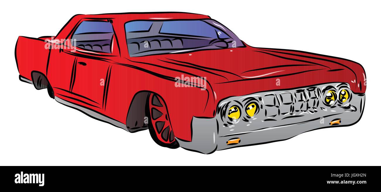 Cartoon hotrod hi-res stock photography and images - Alamy