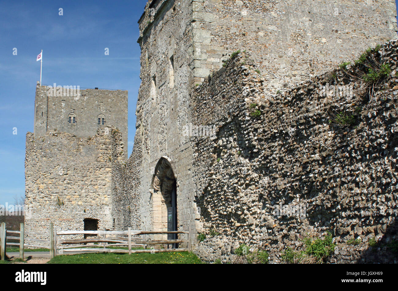 Portchester castle roman hi-res stock photography and images - Alamy