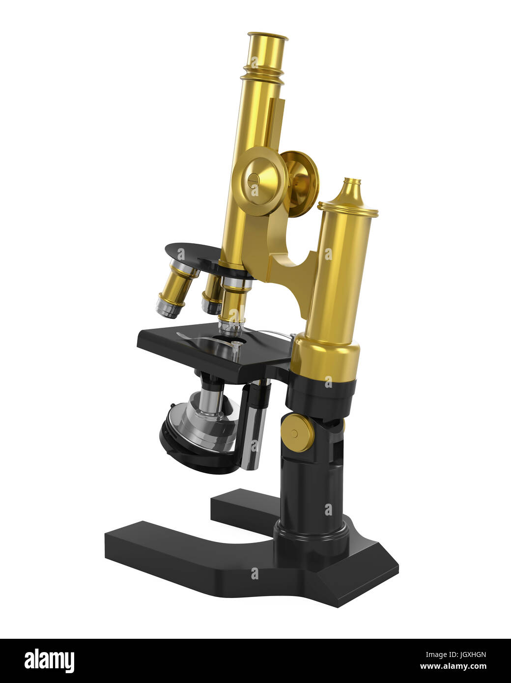 Laboratory experiment with microscope Cut Out Stock Images & Pictures ...