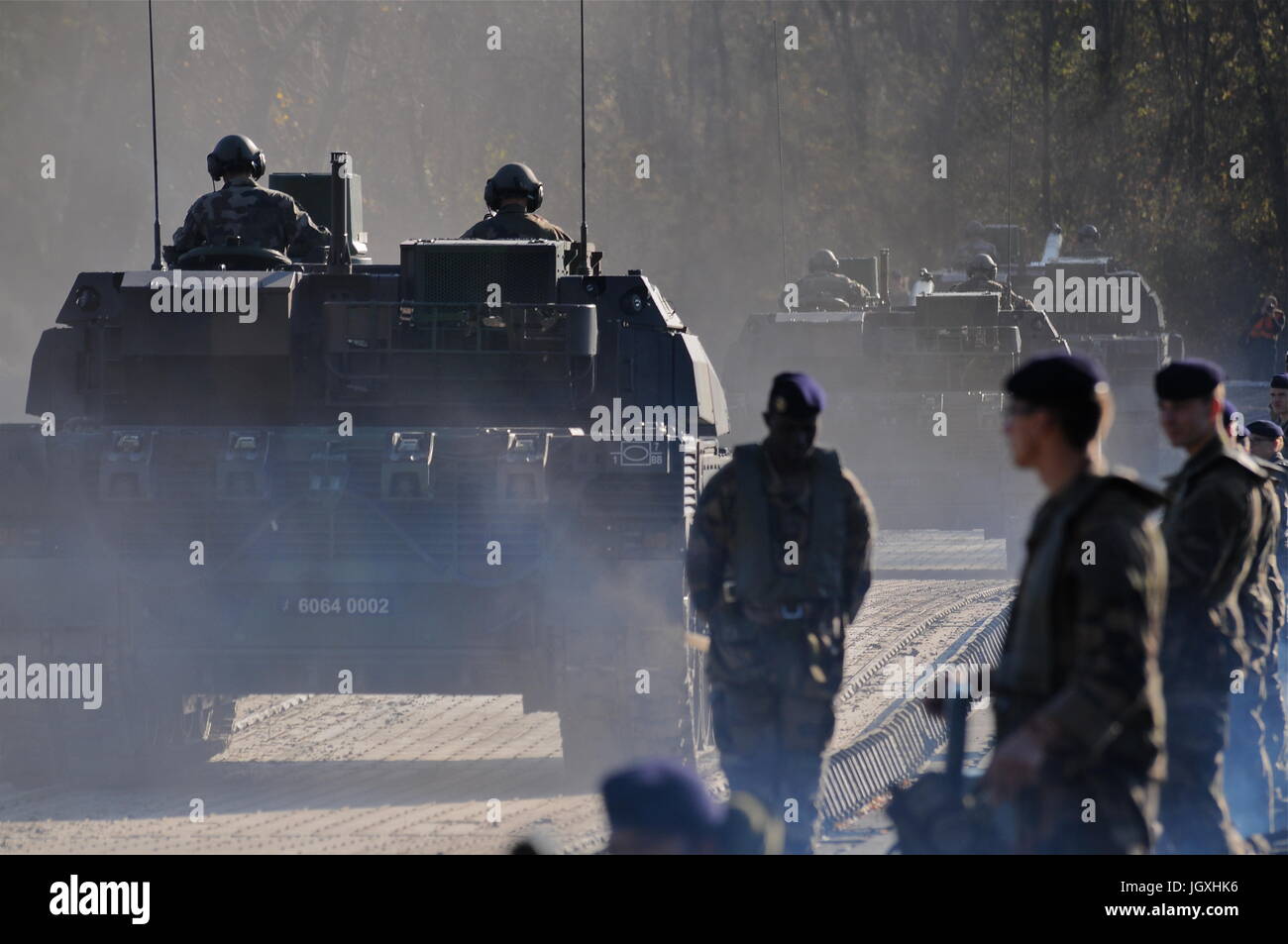The 3rd Engineering Regiment of Charleville-Meziere, build a floating ...