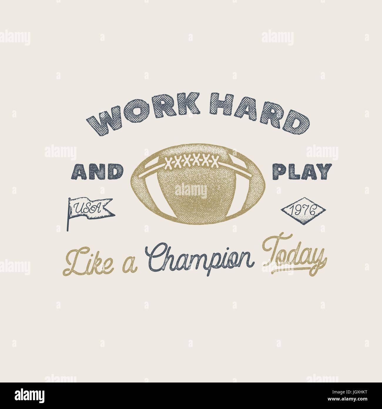 Vintage rugby poster hi-res stock photography and images - Alamy