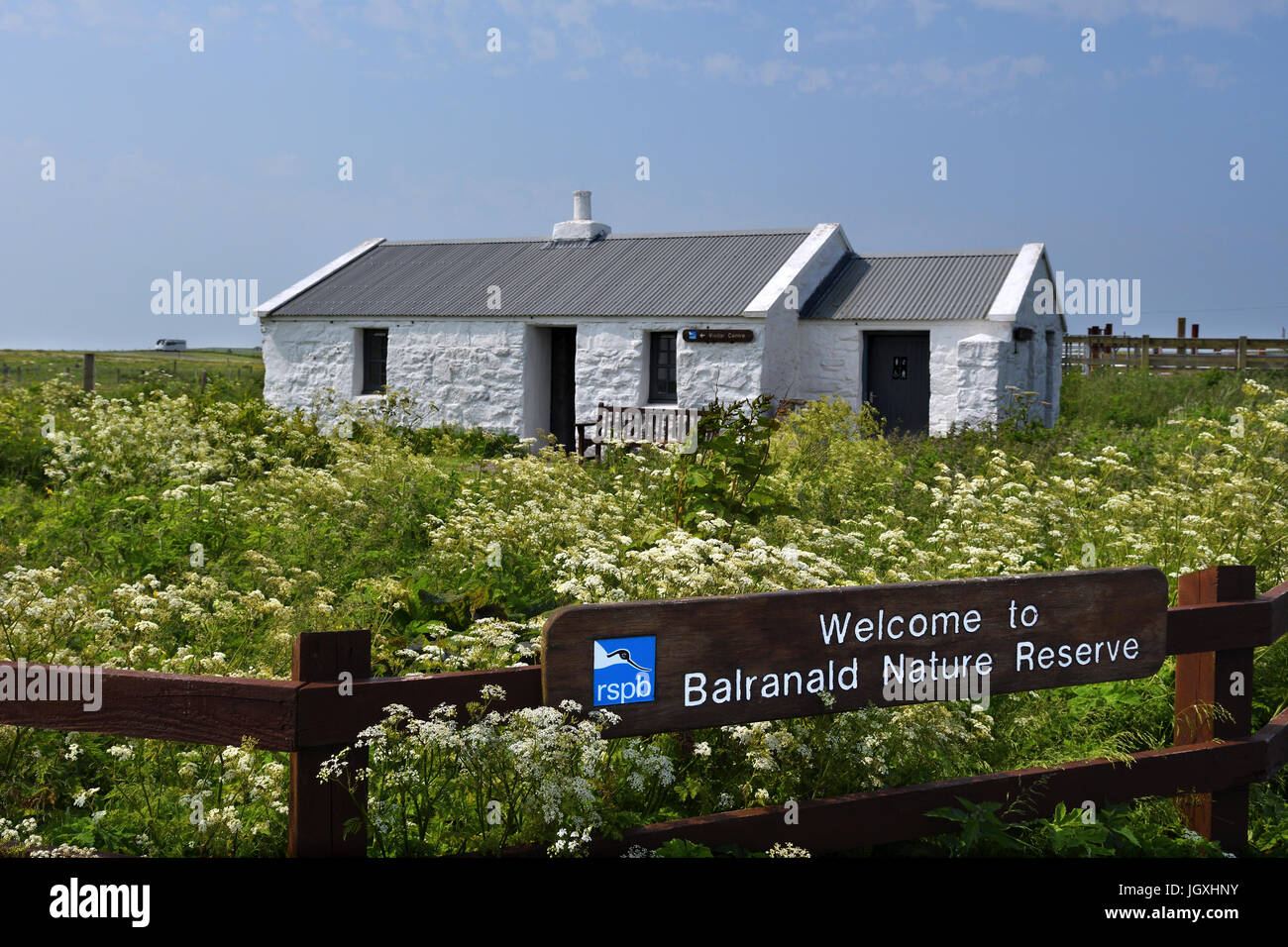 rspb;balranald;nature reserve;sign;bothy;visitor centre;north uist ...