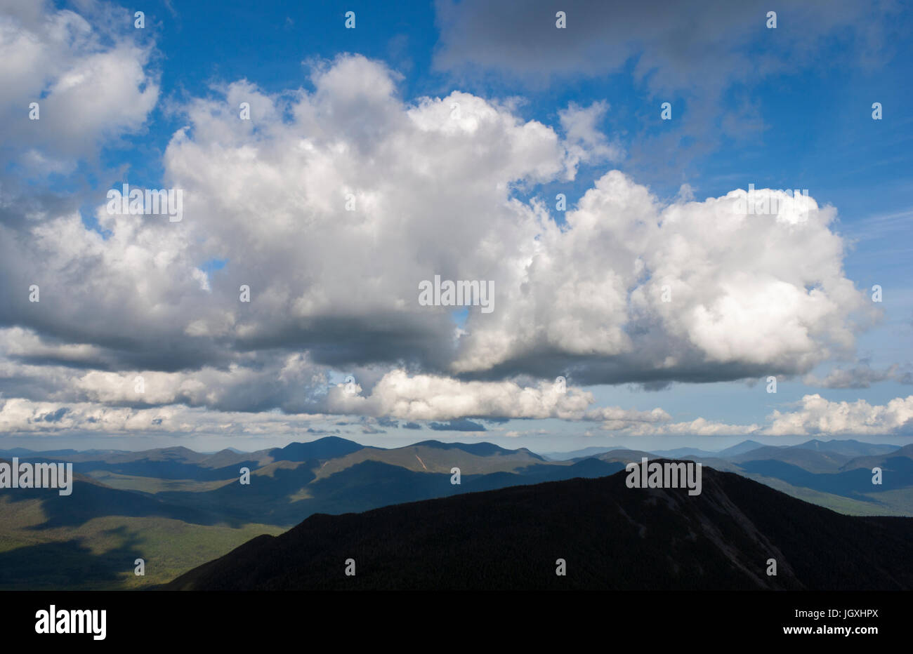 Panoramic view of the White Mountains taken from Mt Liberty, with Mt ...
