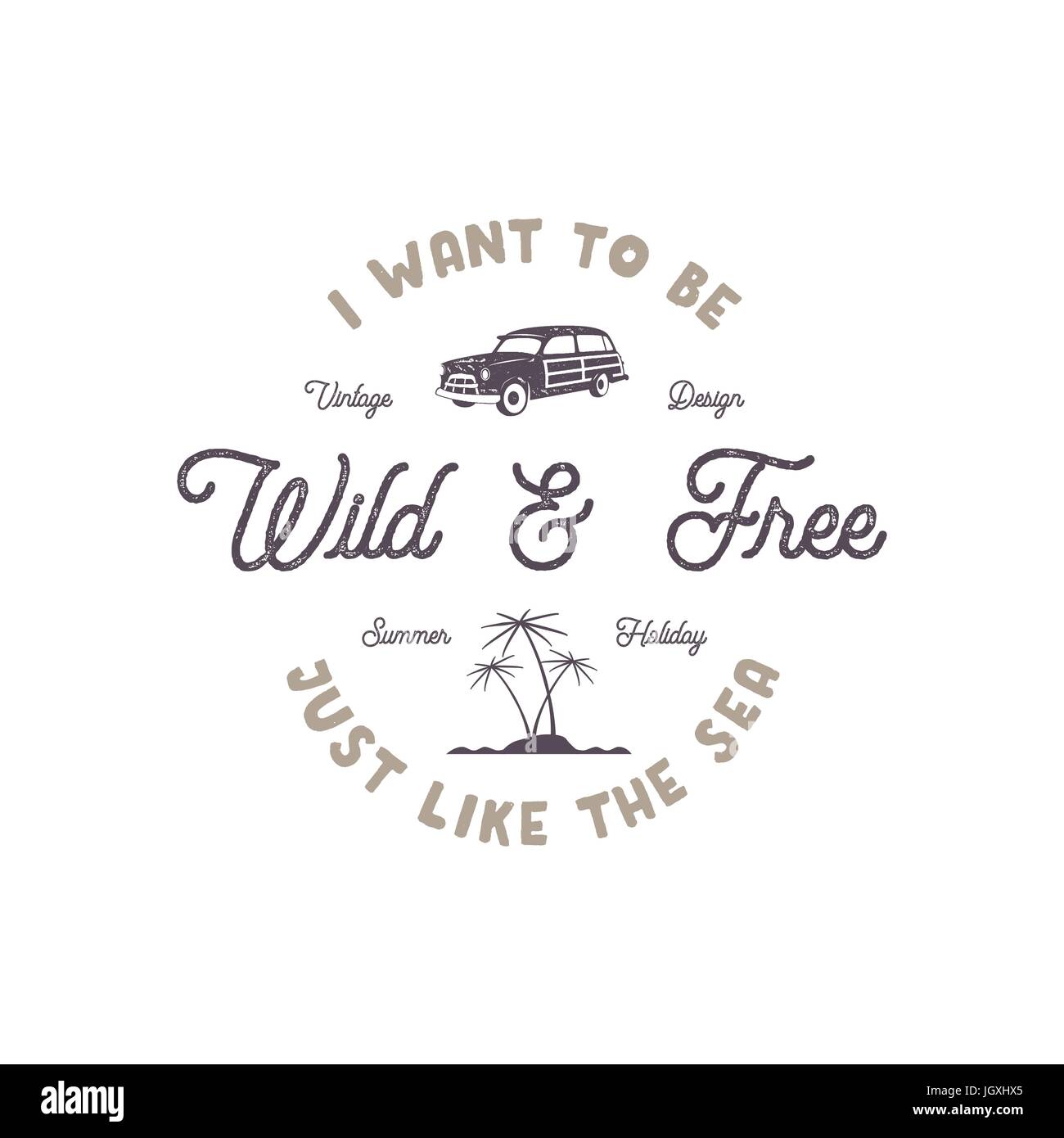 Retro car emblems hi-res stock photography and images - Alamy