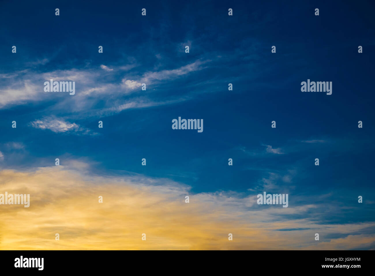 Photo of the sky with small clouds Stock Photo - Alamy