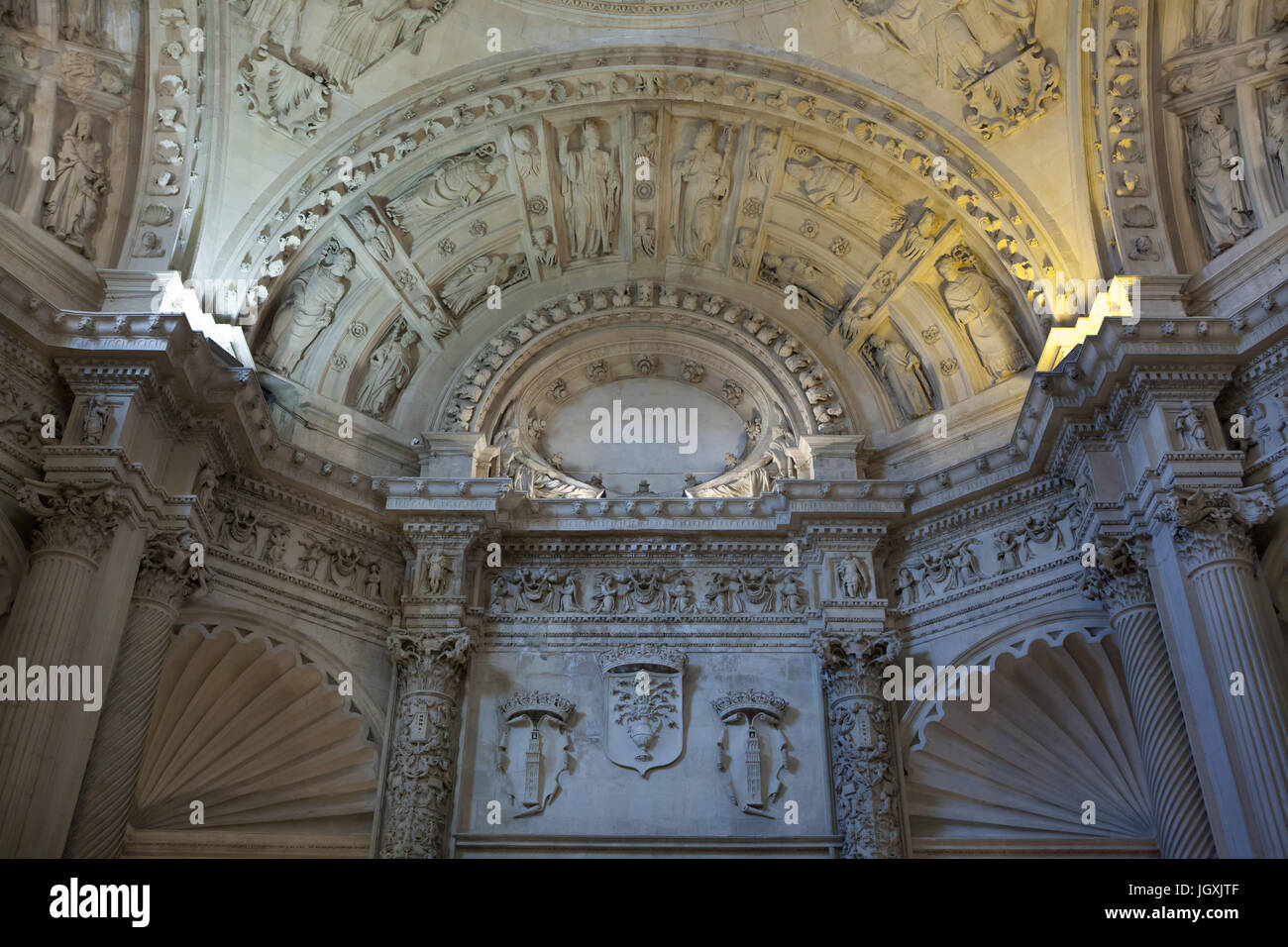 Decoration in Plateresque style by Spanish architect Diego de Riaño ...