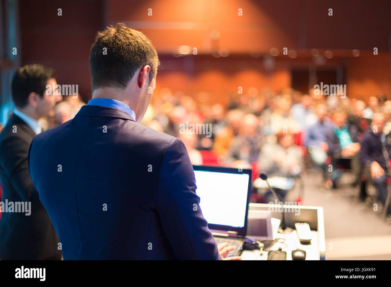 Speaker at Business Conference and Presentation Stock Photo - Alamy