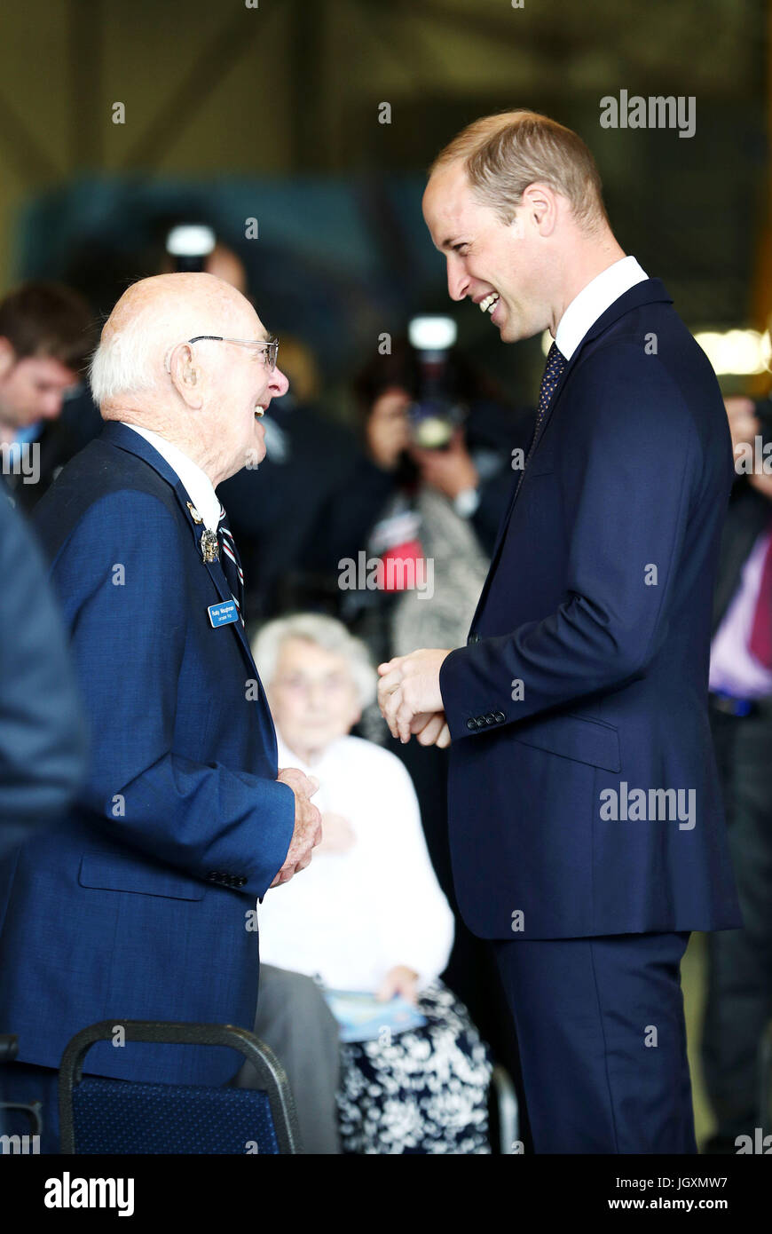 RETRANSMITTING ADDING NAME OF PILOT The Duke of Cambridge (right ...