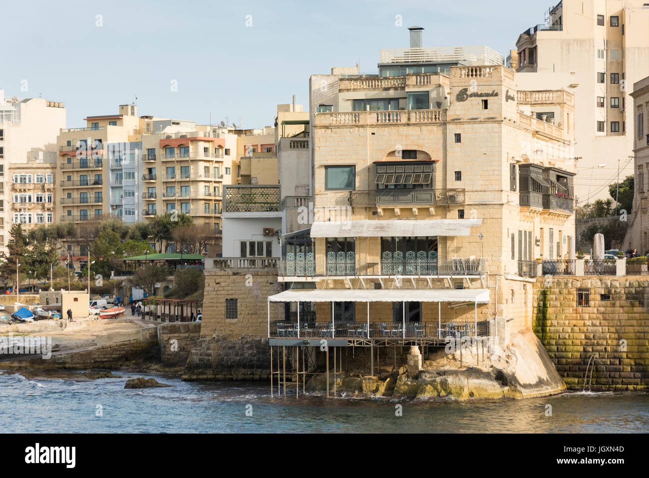 Balluta bay malta hi-res stock photography and images - Alamy