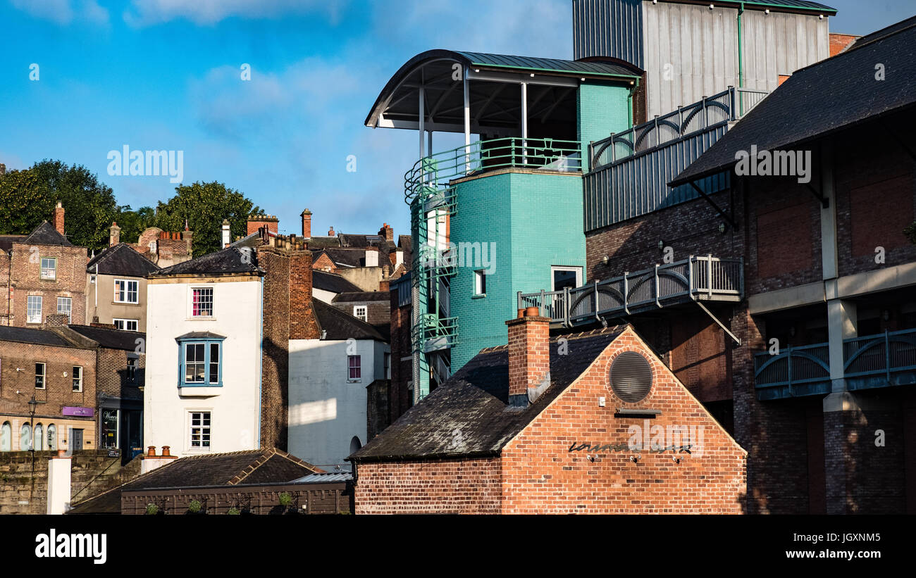 Over the rooftops in Durham Stock Photo - Alamy