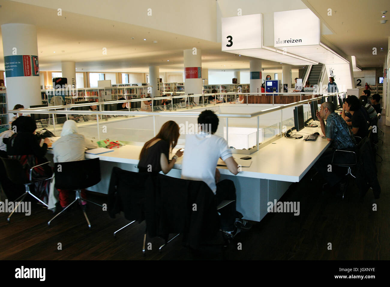Interior public library in amsterdam hi-res stock photography and ...