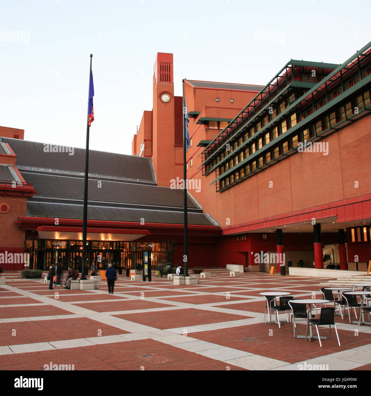 London, UK - November 10, 2010: Outside view of British Library ...