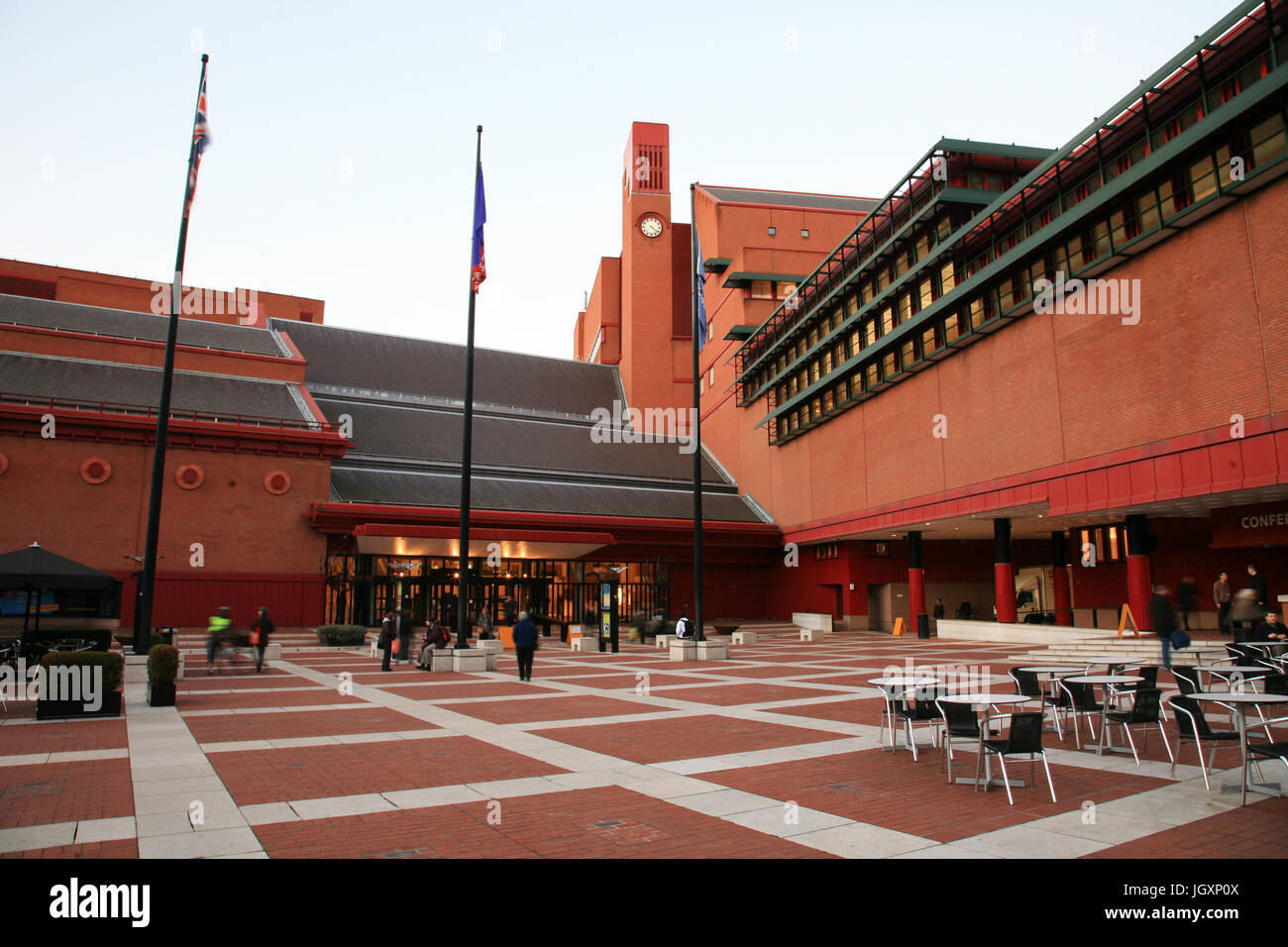 London, UK - November 10, 2010: Outside view of British Library ...