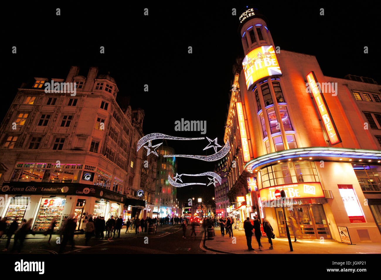 Leicester city centre night hi-res stock photography and images - Alamy