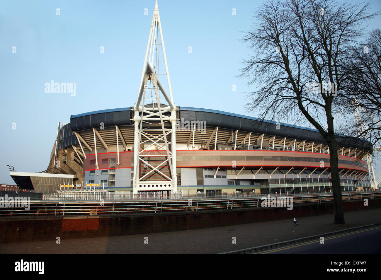 Cardiff stadium wales exterior hi-res stock photography and images - Alamy