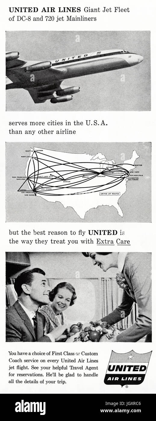 Collectibles Advertisements Air France Airlines First Class Print Ad ...