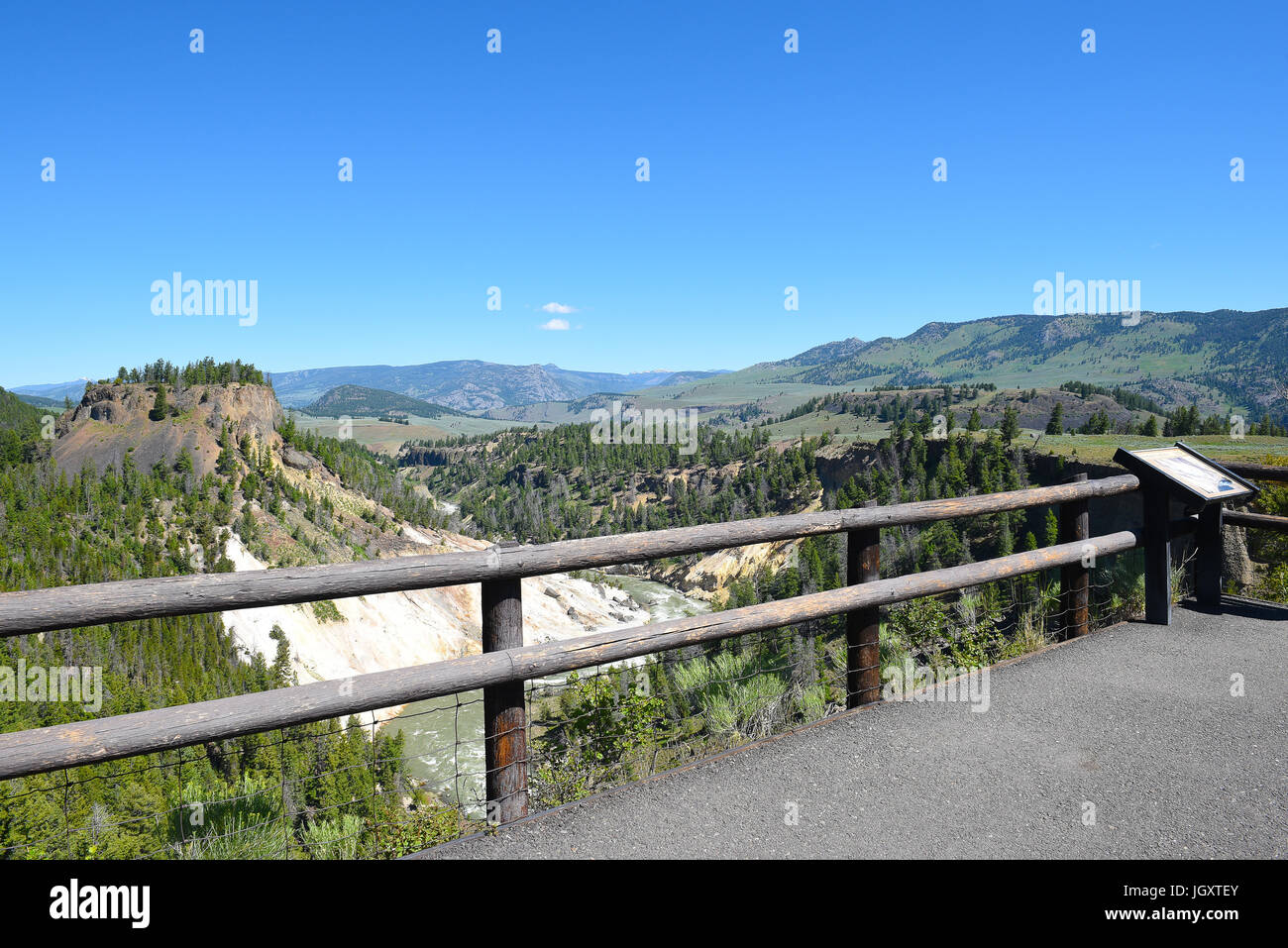 The Calcite Springs hydrothermal area is named for the milky-white ...