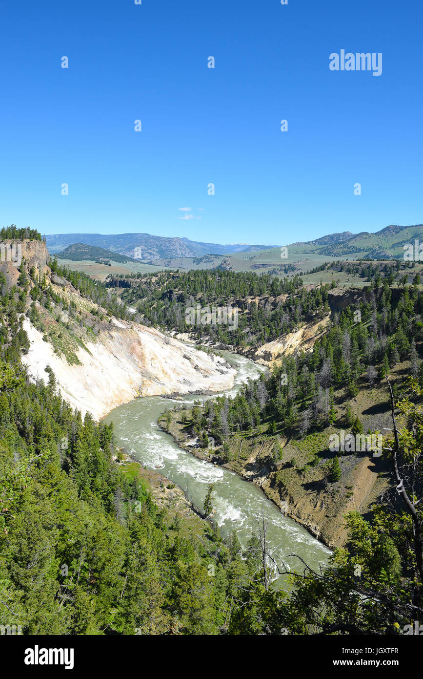The Calcite Springs hydrothermal area is named for the milky-white ...
