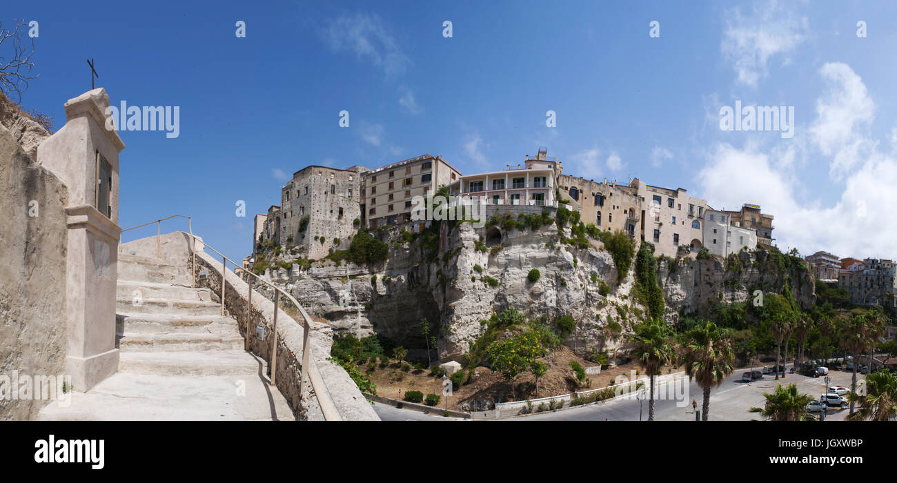 Skyline of Tropea, one of the most famous tourist destinations in the ...