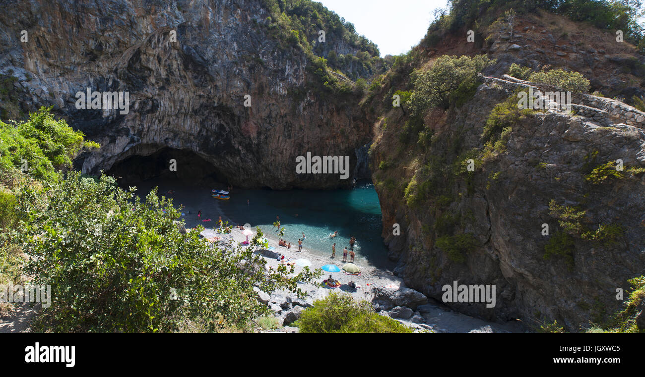 The Arco Magno beach, the Great Arch beach, a hidden little bay with a ...