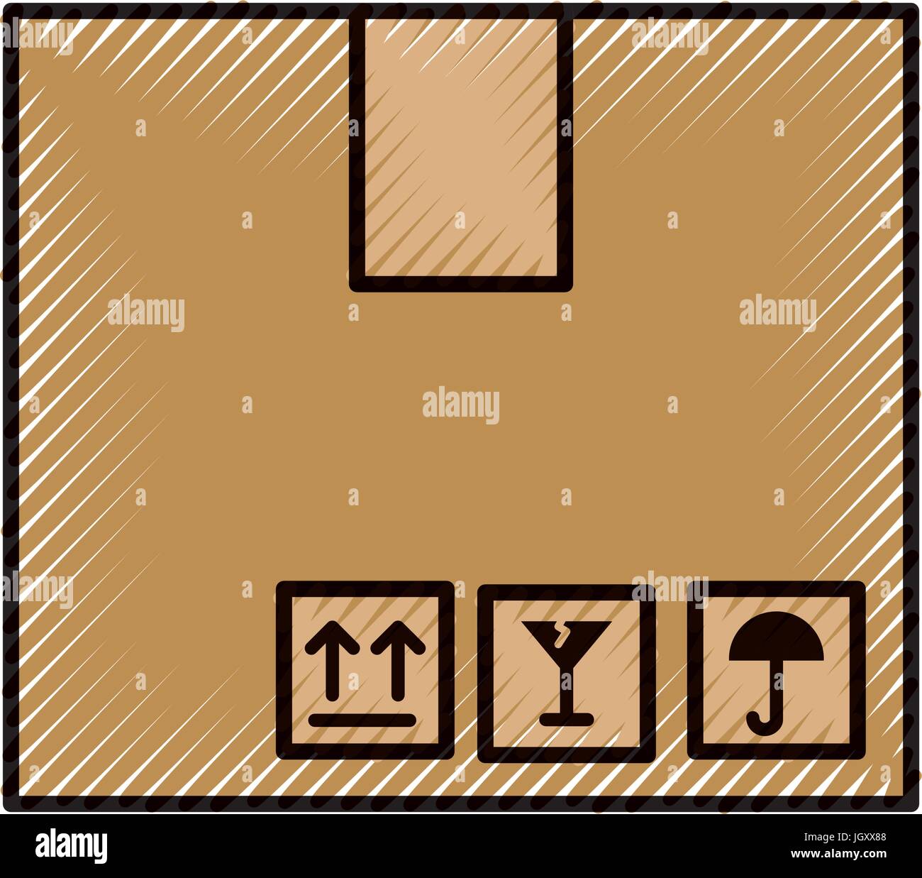 box carton isolated icon Stock Vector Image & Art - Alamy