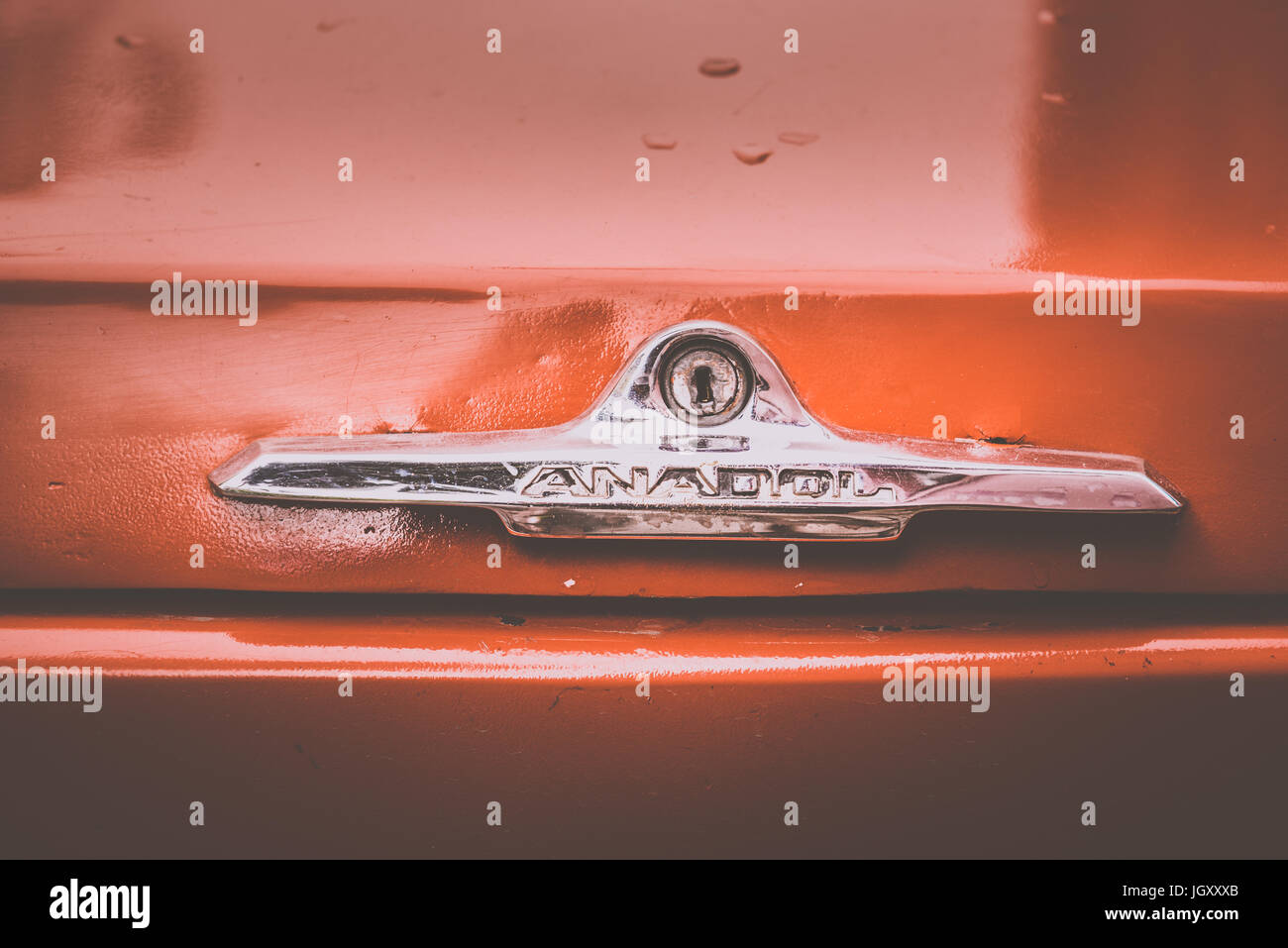 ISTANBUL,TURKEY - May 6,2017: Anadol car logo.Anadol 1973 was Turkey's ...