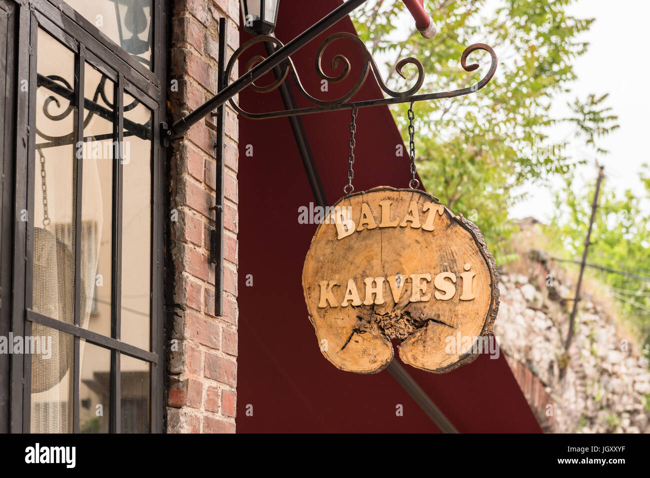 Front view of signage on a building with classical architecture.Photo ...