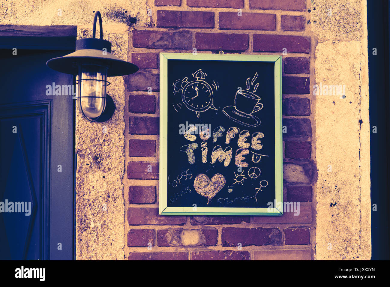 Front view of signage on a building with classical architecture.Photo ...