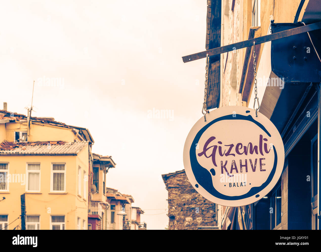 Front view of signage on a building with classical architecture.Photo ...