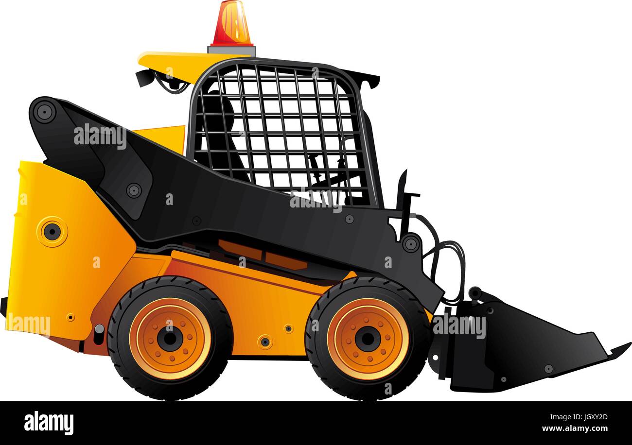 Mini dozer shovel Stock Vector Images - Alamy