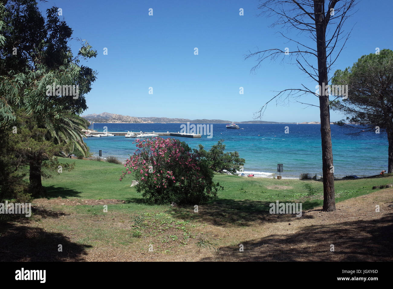 Palau, Sardinia. Cala Capra resort and beach Stock Photo - Alamy