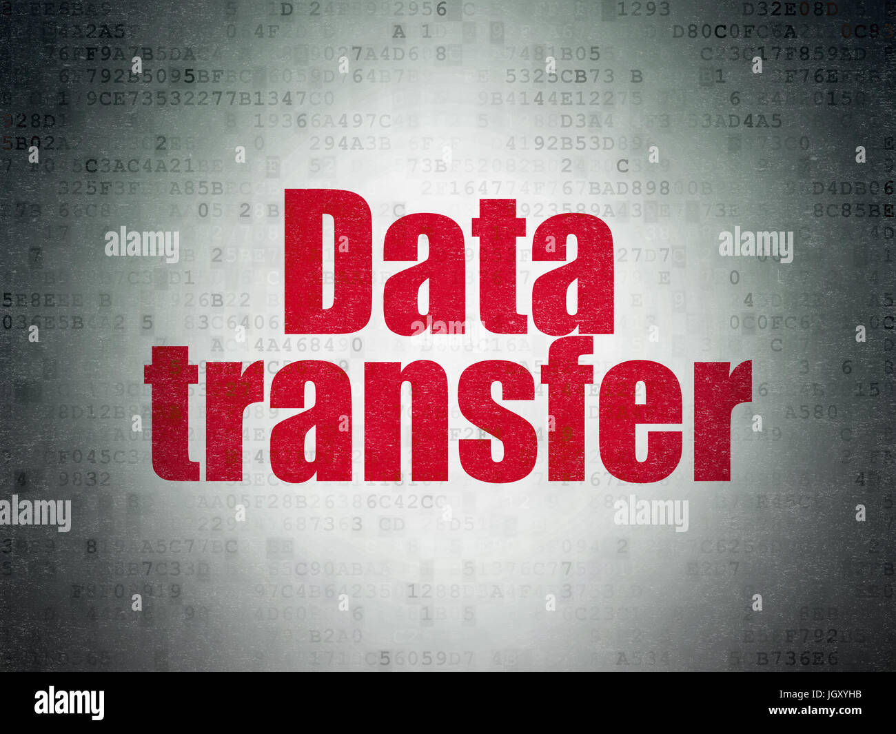 Data concept: Data Transfer on Digital Data Paper background Stock ...