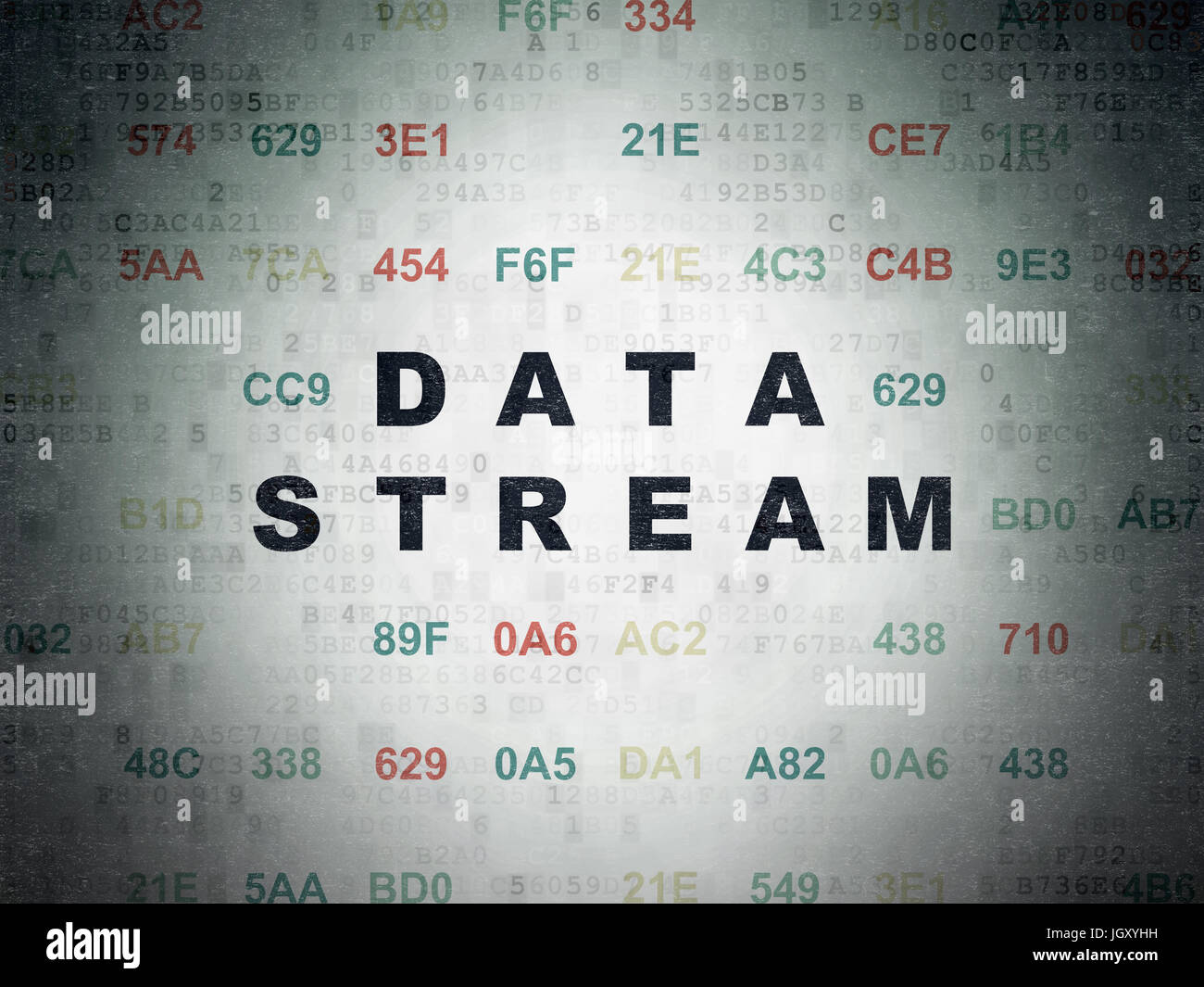 Data concept: Data Stream on Digital Data Paper background Stock Photo ...