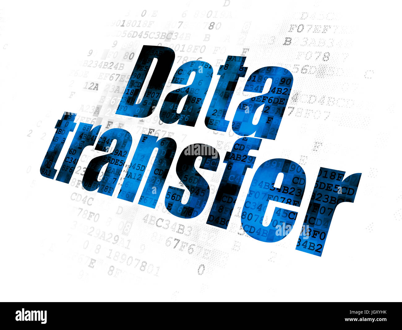 Information concept: Data Transfer on Digital background Stock Photo ...