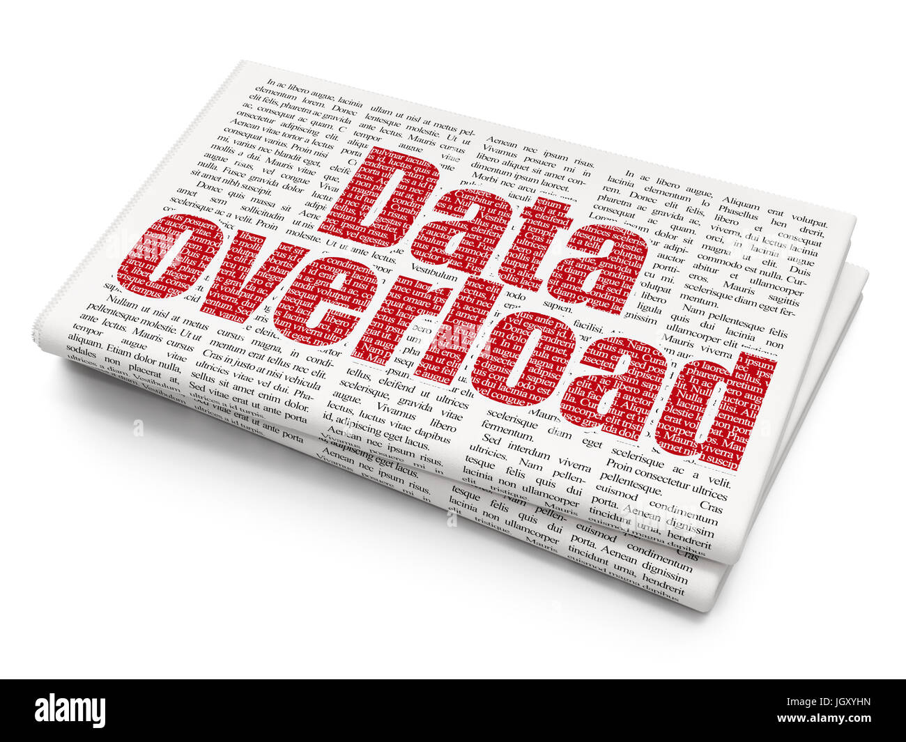 Data concept: Data Overload on Newspaper background Stock Photo - Alamy