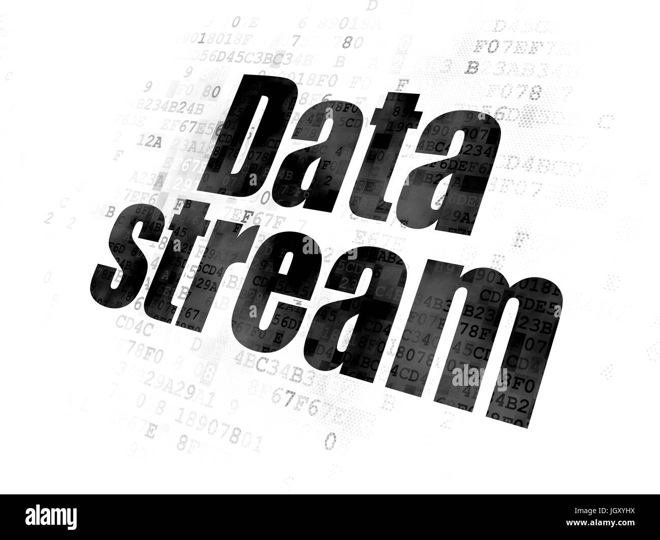 Data concept: Data Stream on Digital background Stock Photo - Alamy