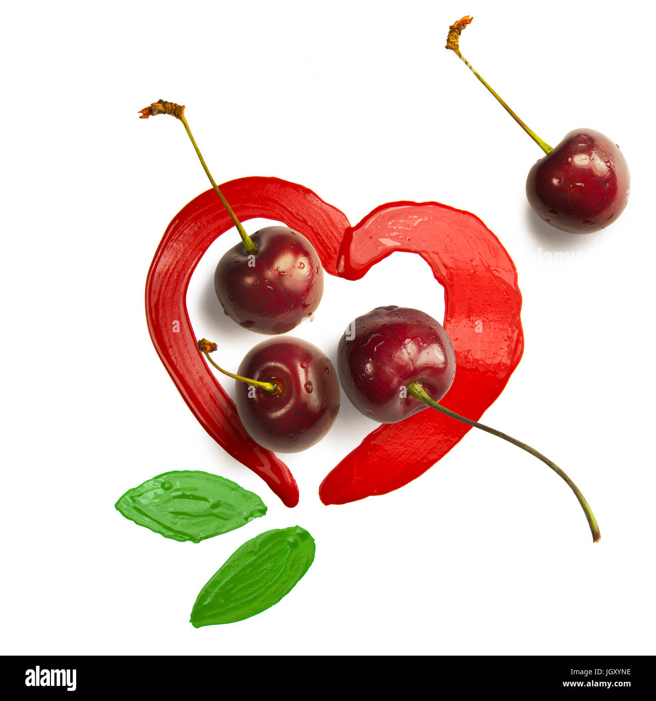 painted red heart Stock Photo - Alamy