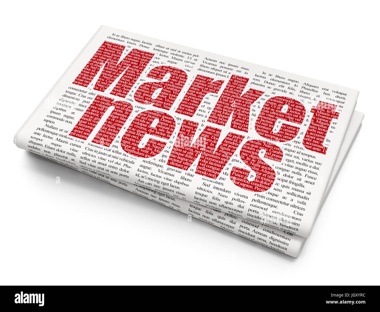 News concept: Market News on Newspaper background Stock Photo - Alamy