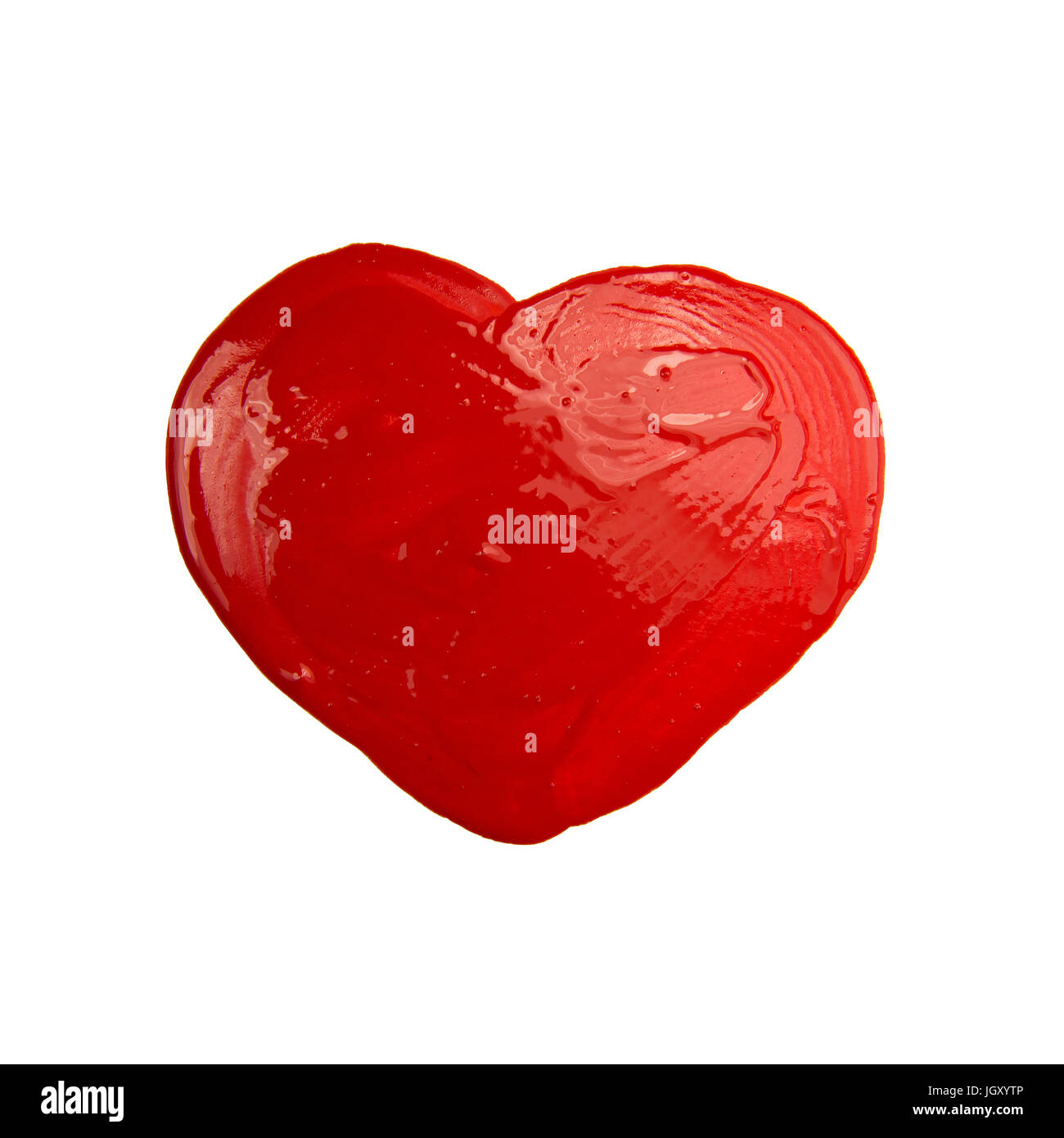 painted red heart Stock Photo - Alamy
