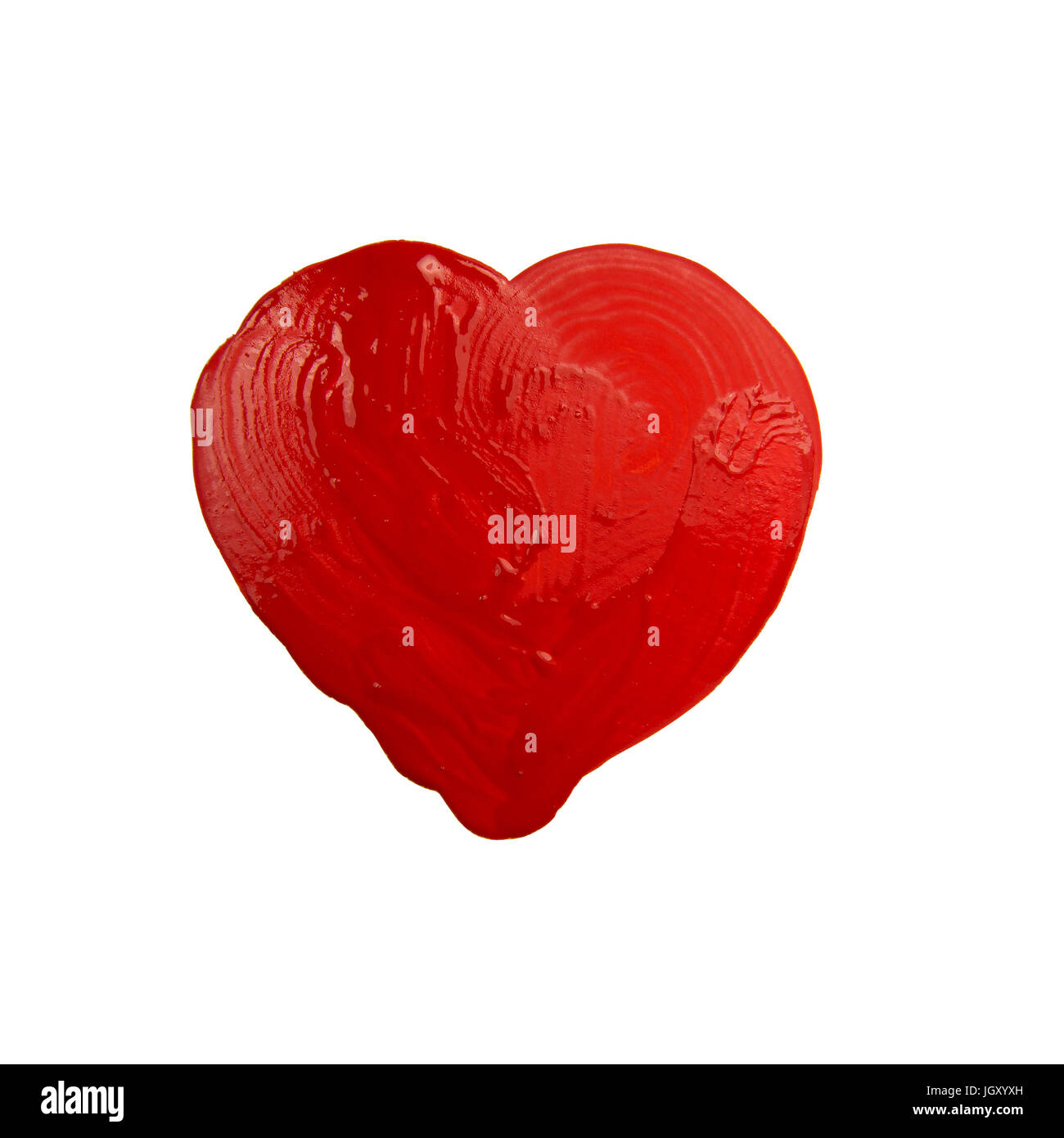 painted red heart Stock Photo - Alamy