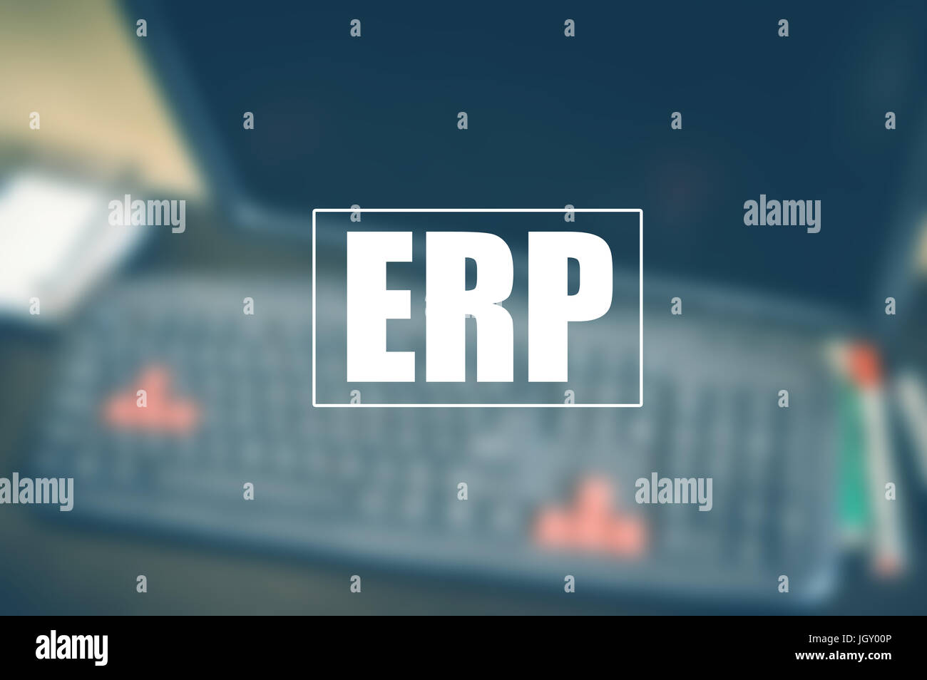 ERP, Enterprise resource planning business background Stock Photo - Alamy