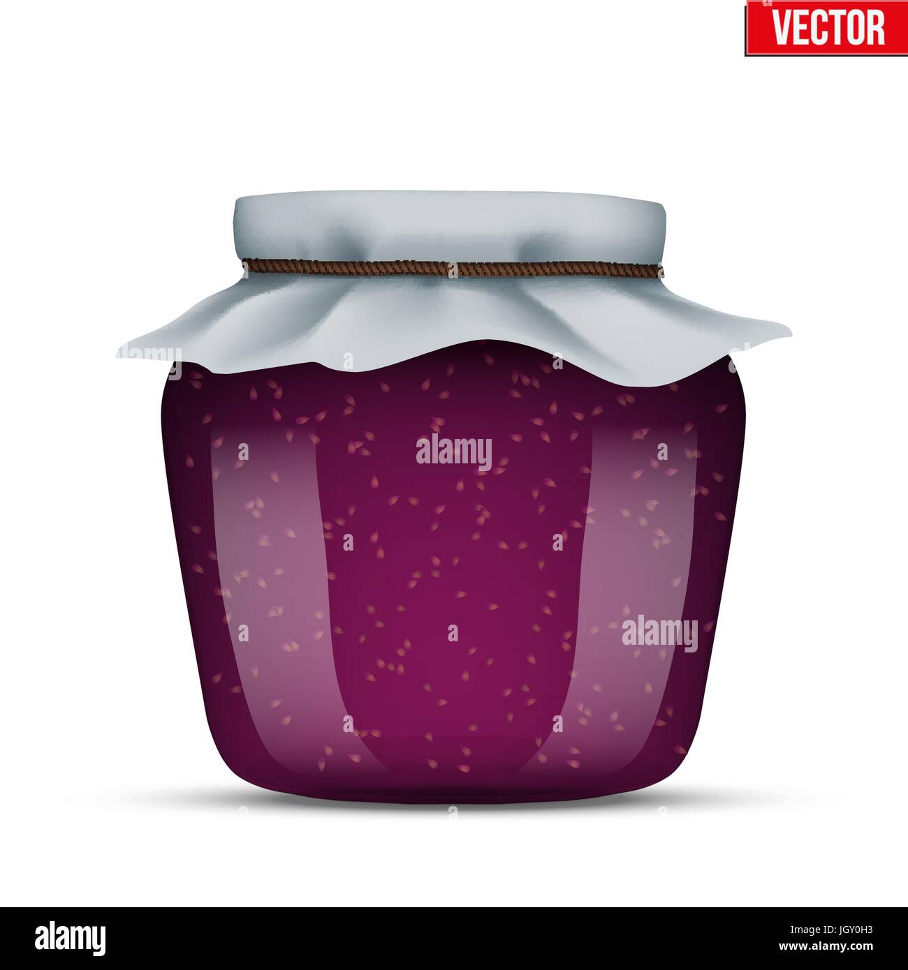 Glass jam jar empty Stock Vector Images - Alamy