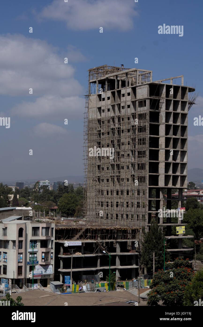 photo of streets and buildings of ethiopia capital Stock Photo - Alamy