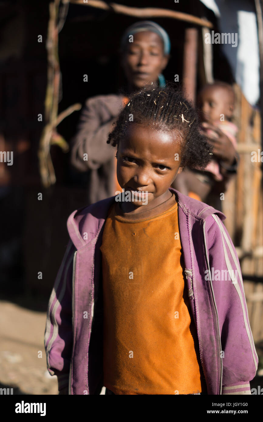 color portrait of black kids in africa in ethiopia Stock Photo - Alamy
