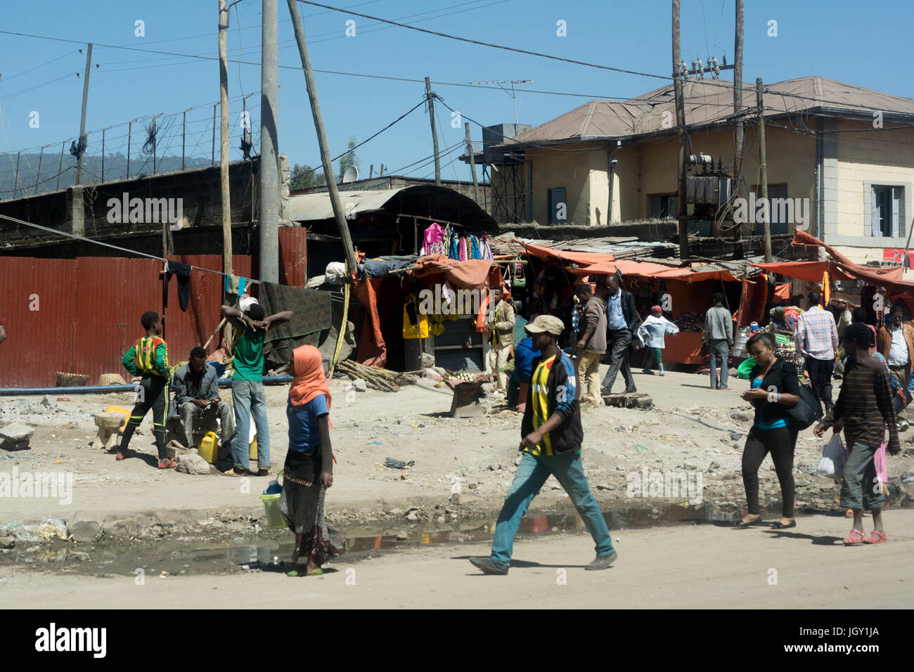 city streets of addis ababa inethiopia Stock Photo - Alamy