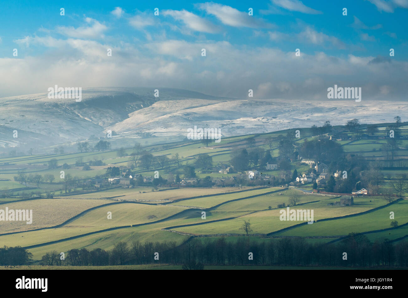 Landscape view of Helton village, The Lake District, UK Stock Photo - Alamy