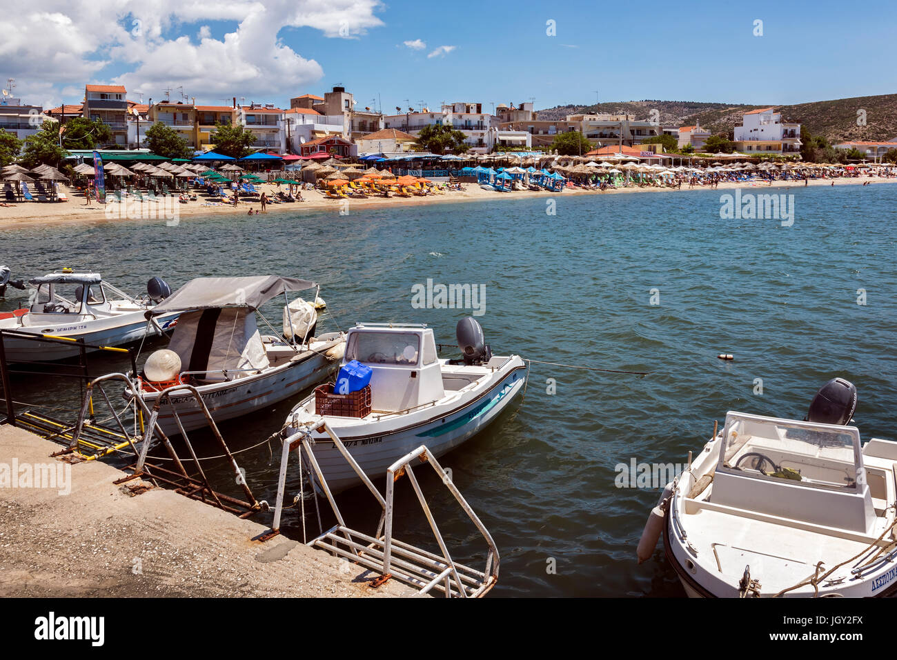 Potos Beach, Thassos Stock Photo - Alamy