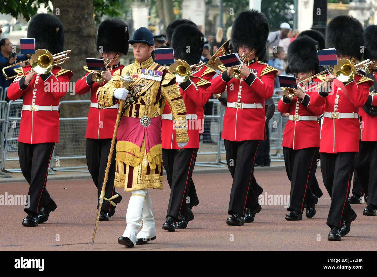 Marching band, Trooping the Colour ceremony, London Stock Photo - Alamy