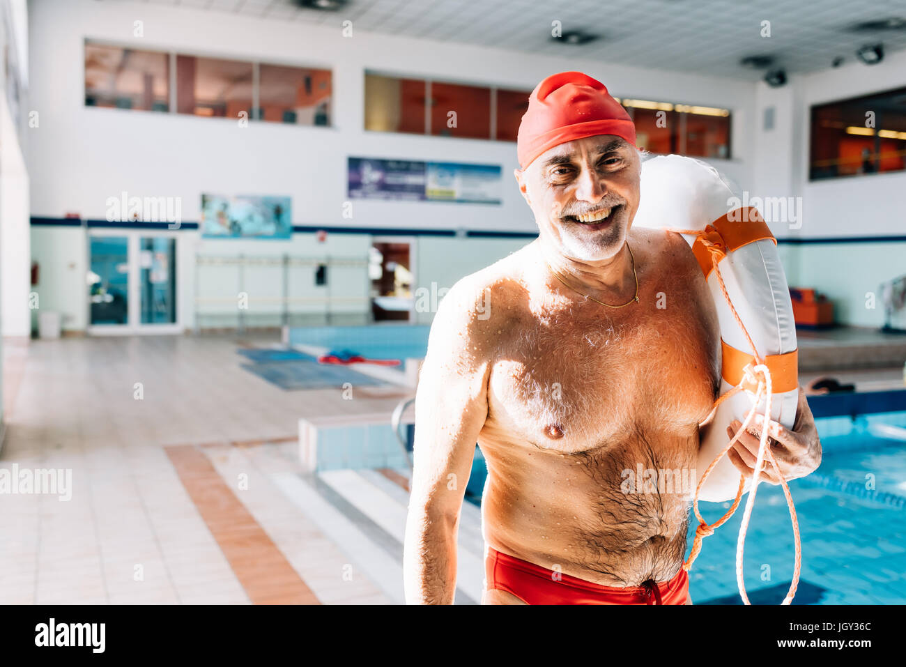 Lifeguard on duty pool hi-res stock photography and images - Alamy