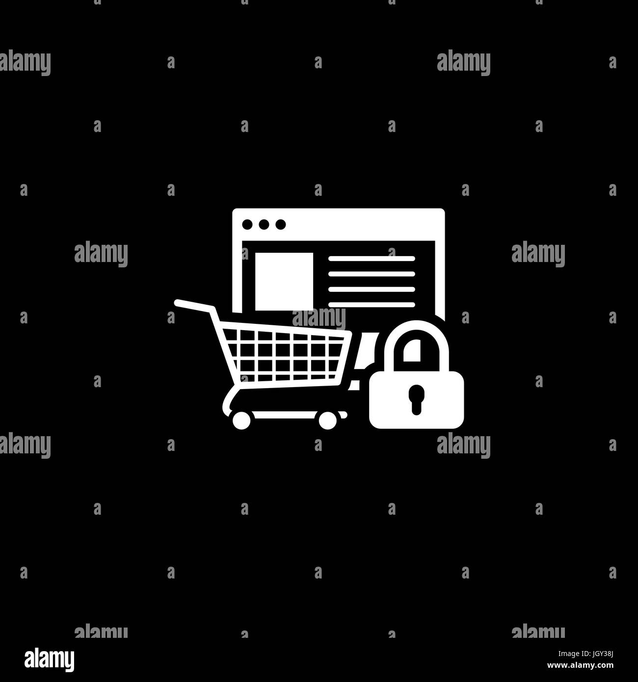 Buy shopping cart icon Stock Vector Images - Alamy